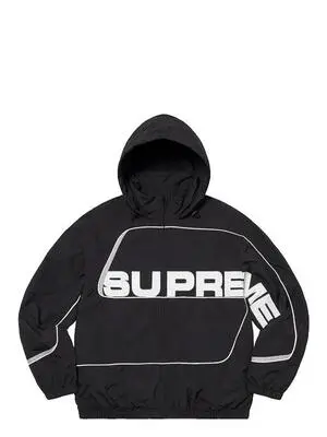 Supreme Paneled Track Jacket - Black/white