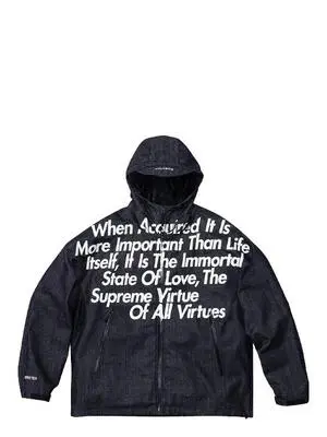 Supreme X Junya Watanabe Comme Des Garons Gore-tex Denim Parka - Black/white