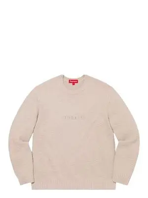 Supreme Textured Pullover Sweater - Beige