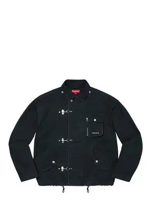 Supreme Canvas Clip Jacket - Black/white