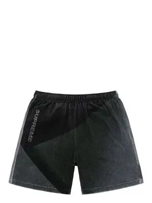 Supreme Geo Velour Shorts - Black