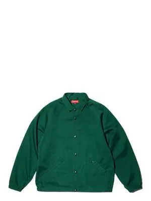 Supreme X Antihero Snap Front Twill Jacket - Green/red