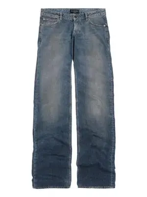 Balenciaga Fitted Low-waisted Jeans - Blue