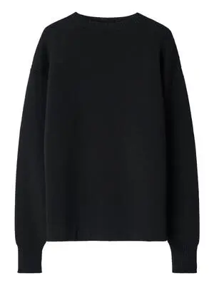 LEMAIRE Double-face Boat-neck Jumper - Black