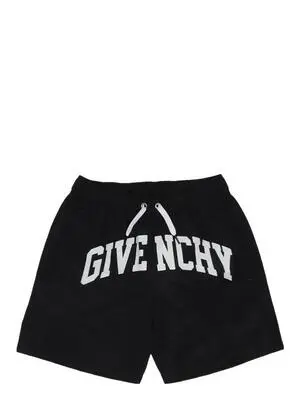 Givenchy Logo Drawstring Beach Shorts - Black
