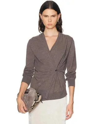 RÓHE Twisted Ballet Cardigan - Mud