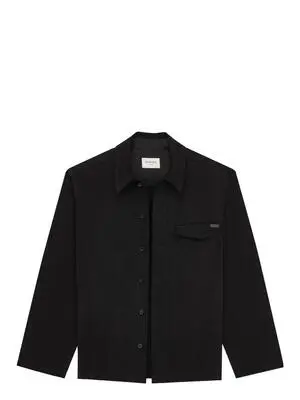 Saint Laurent Long-sleeved Shirt Jacket - Black