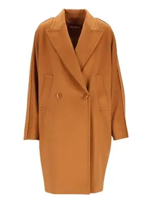 Max Mara Max Mara Studio Mastro Double-Breasted Pure Wool Coat No