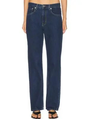 TWP Kent St Slim Straight Leg Denim - Dark Stone