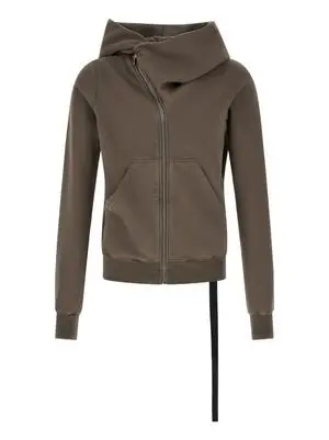 RICK OWENS Rick Owens Drkshdw Long-Sleeved Hoodie With Zipper