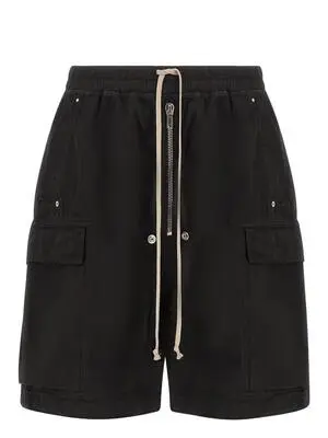 Rick Owens Drawstring Cargo Shorts - Black