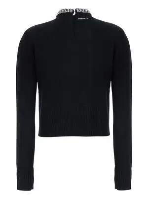 Pinko Embellished Knit Jumper - Black