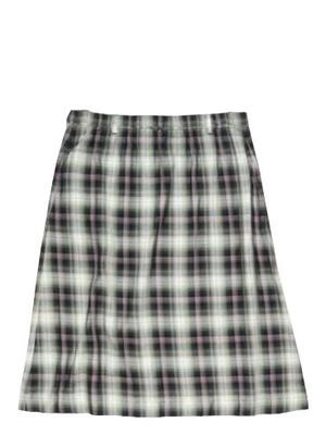 Acne Studios Plaid Midi Skirt - Gray