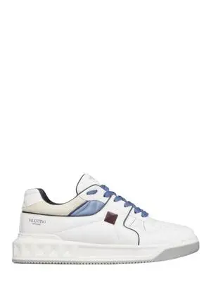 Valentino Garavani One Stud Lace-up Sneakers - White