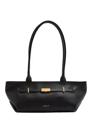DEMELLIER Grained Leather Shoulder Bag - Black