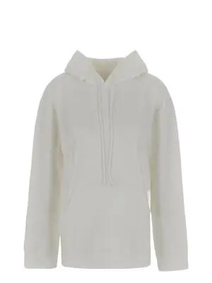 MAISON MARGIELA Logo-embroidered Drawstring Hoodie - Gray