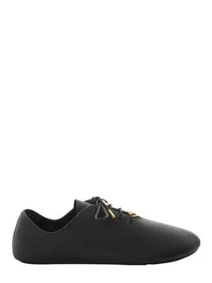 Loewe Loewe Pebble Soft Lace-Up Shoes Black