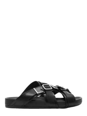 Loewe Fussbett Sandals With Buckle Detailing - Black