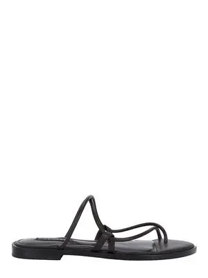 A.emery Silas Leather Flat Sandals - Bistre
