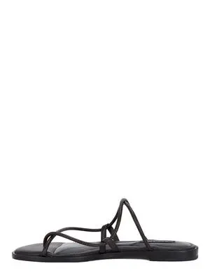 A.emery Silas Leather Flat Sandals - Bistre