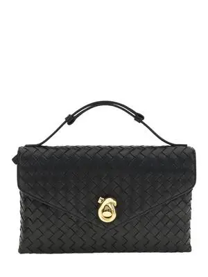 Bottega Veneta Bottega Veneta Knot Lock Shoulder Bag Black