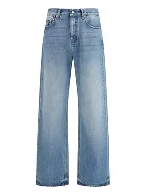 Jacquemus Wide-leg Faded Denim Jeans - Light Blue