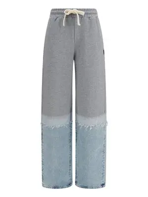 HAIKURE Wide Leg Hybrid Sweatpants-denim Pants - Multicolour