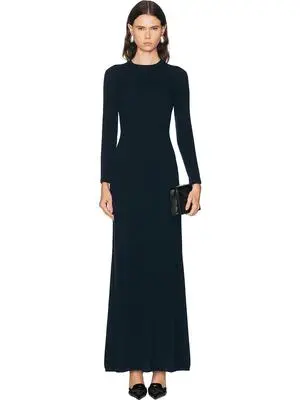 TOM FORD Long Crewneck Dress - Dark Navy