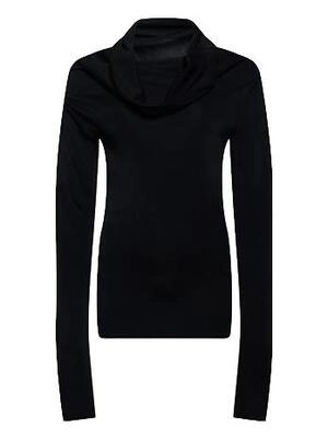 FERRAGAMO Long Sleeve Top - Black