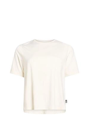 JACK WOLFSKIN Polyester Elastane Athletic T-shirt - Ivory