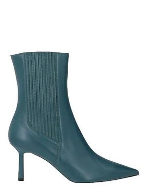 GIORGIO FABIANI GIORGIO FABIANI Leather Ankle Boots With Stiletto Heel Deep Teal