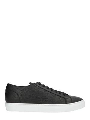 DOUCAL'S Low Top Leather Sneakers - Black