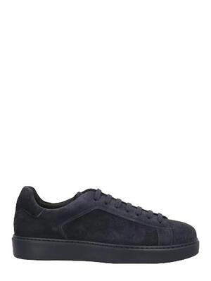DOUCAL'S Suede Low-top Sneakers - Navy