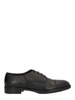 DOUCAL'S Pebbled-leather Derby Shoes - Black