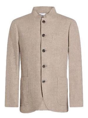 BOGLIOLI Man Blazer Beige Size 42 Wool, Cashmere