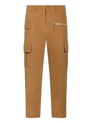 DISCLAIMER Polyester Cargo Pants - Camel