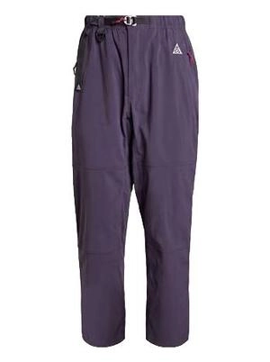 Nike Acg Man Pants Dark Purple Size L Nylon, Elastane Purple
