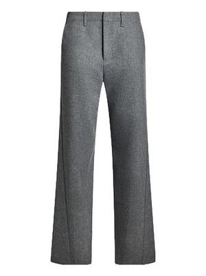 Rag & Bone Tweed Wool Blend Straight-leg Pants - Grey