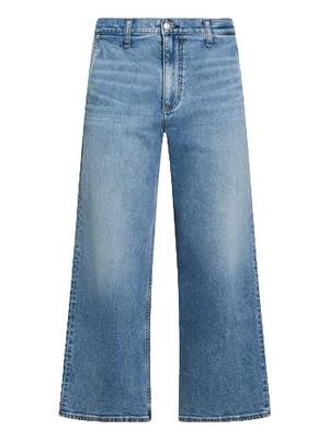 Rag & Bone Wide-leg Faded Denim Jeans - Blue