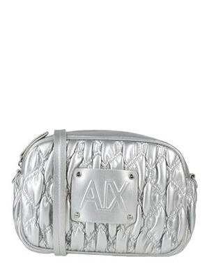 Armani Exchange Medium Flap Handbag - Silver