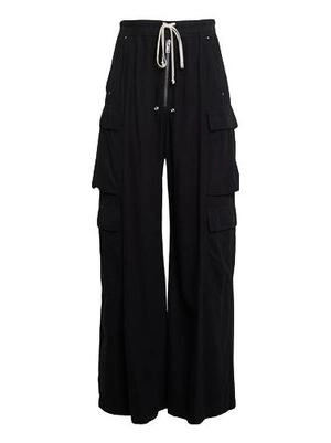 Rick Owens Cotton Cargo Pants - Black