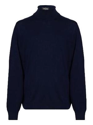 GRAN SASSO Cashmere Turtleneck Sweater - Blue