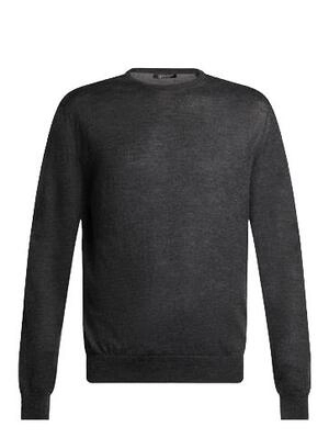 ARAGONA Cashmere And Silk Blend Sweater - Grey