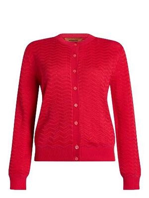 Missoni Cardigan Coral Cotton Viscose - Red