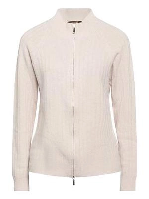 MOORER Cardigan In Wool And Cashmere - Grey