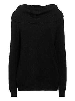 OLTRE Knitted Turtleneck Sweater - Black