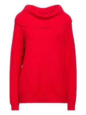 OLTRE Knitted Turtleneck Sweater - Red