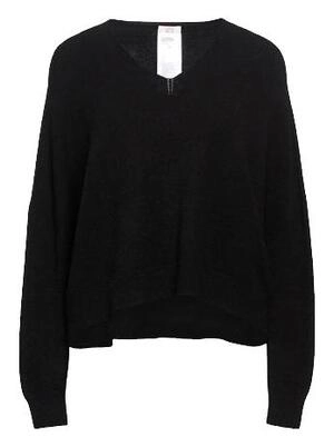 OLTRE V-neck Long Sleeve Sweater - Black