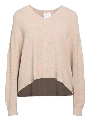 OLTRE V-neck Long Sleeve Sweater - Khaki
