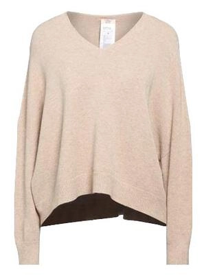 OLTRE V-neck Long Sleeve Sweater - Sand